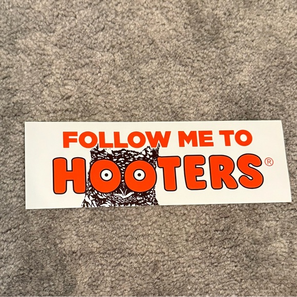 Hooters | Other | New Follow Me To Hooters Bumper Sticker | Poshmark